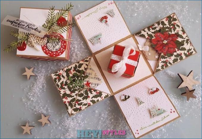 ECO-Friendly Wholesale Surprise Gift box Diy kotak hadiah ledakan Natal
