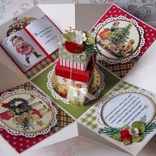 ECO-Friendly Wholesale Surprise Gift box Diy kotak hadiah ledakan Natal
